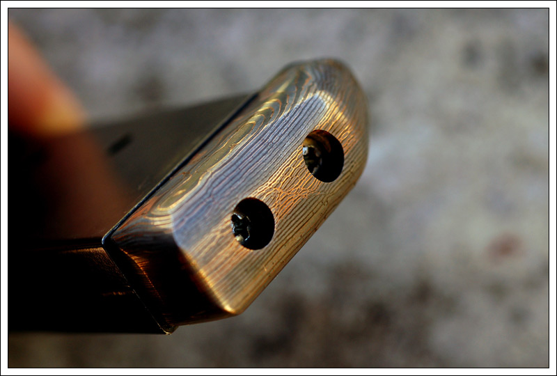 1911 magazine base plate in mokume | BladeForums.com