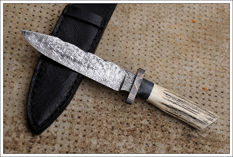 Cable Damascus Bowie Knife | BladeForums.com