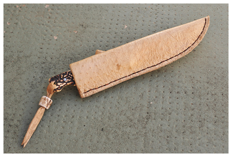 Motorcycle Chain San Mai and Stag Utility Knife | BladeForums.com