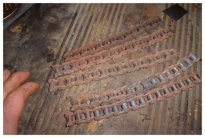 Knifemaking - Making a Motorcycle Chain San Mai Damascus Knife ...