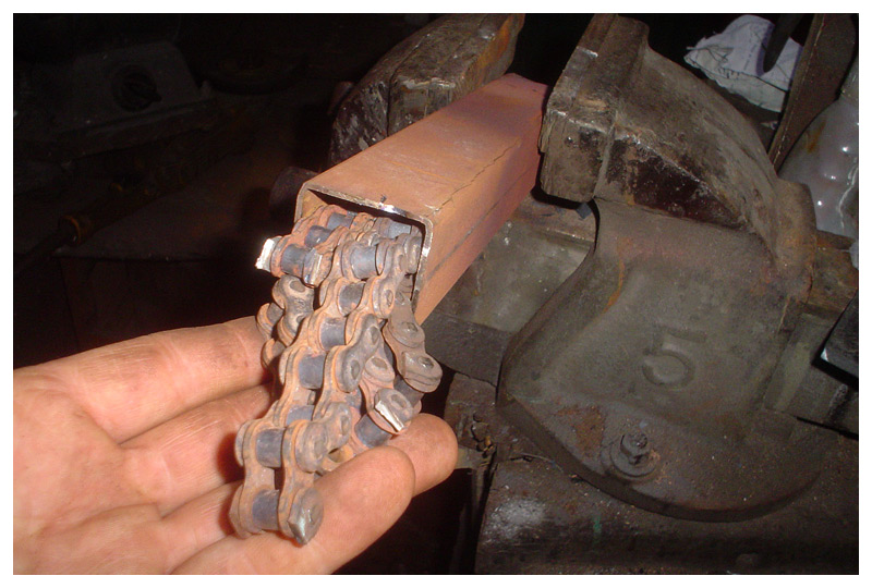 Knifemaking - Making a Motorcycle Chain San Mai Damascus Knife ...