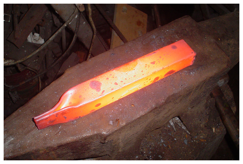 Knifemaking - Making a Motorcycle Chain San Mai Damascus Knife ...